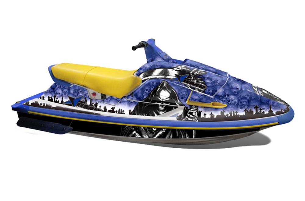 Yamaha Wave Raider Jet Ski Graphic Kit - 1994-1996 Reaper Blue